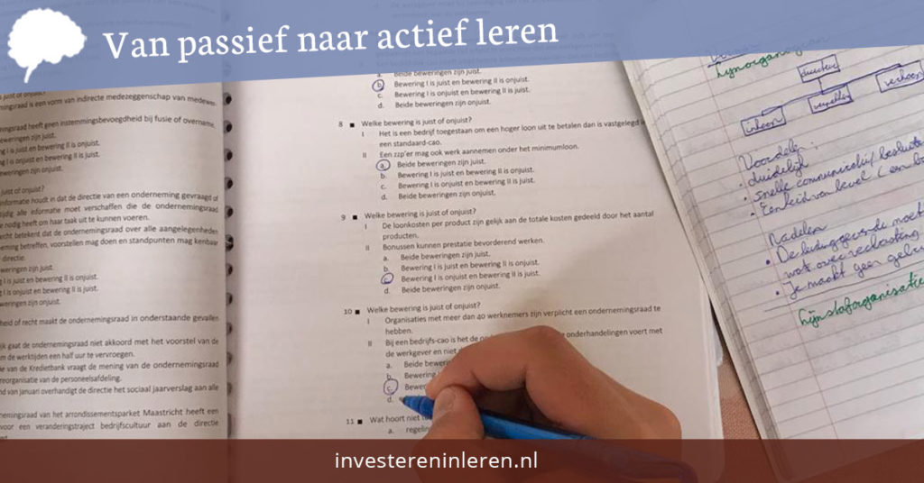 Van passief naar actief leren. Twee checklists: voor ouders én voor kind